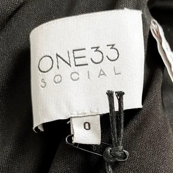 One33 Social | Dresses | One33 Social Multi Gold Sequin Stripe Ruffle ...